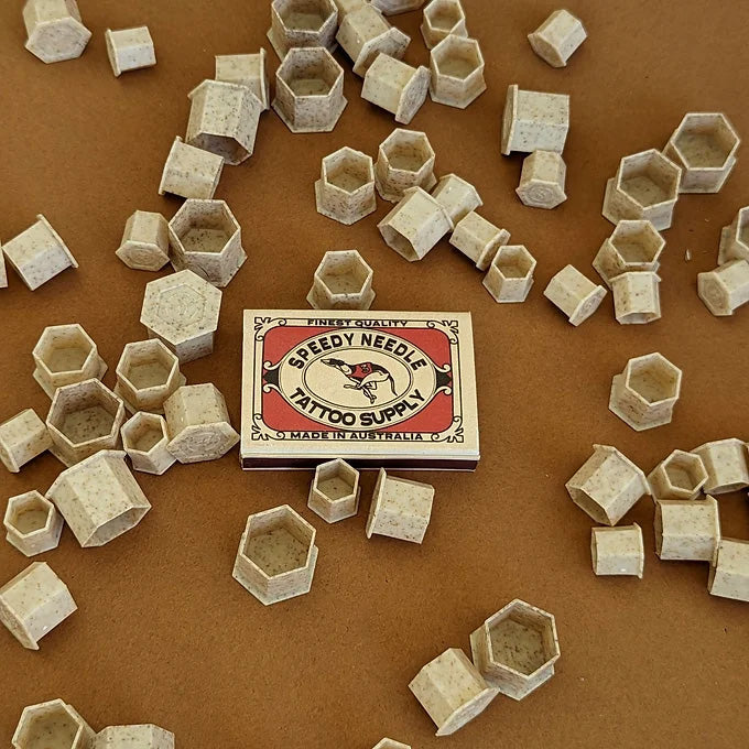 Biodegradable ink caps – Speedy Needle Tattoo Supply